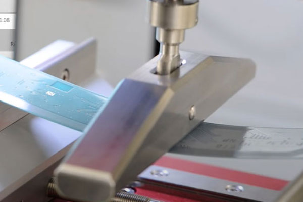 A push test applies a downward load onto a sample